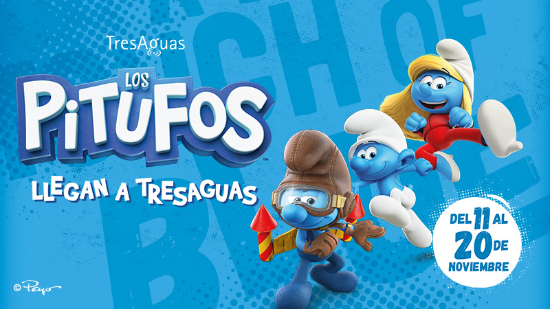 La Aldea Pitufa llega al centro comercial TresAguas - Móstoles Actualidad